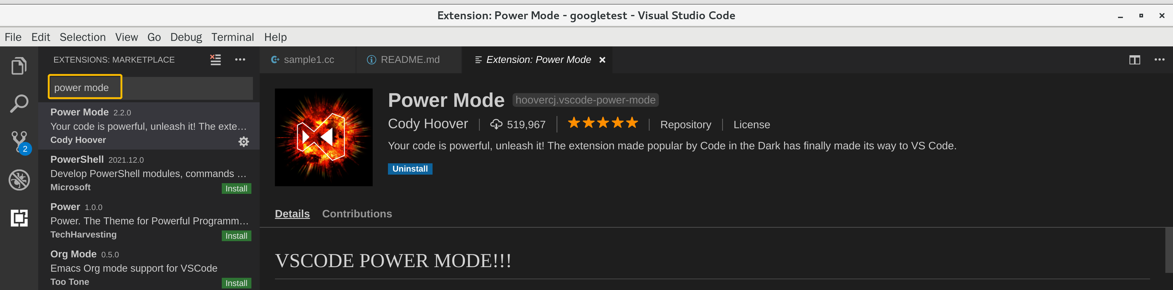 VSCode的酷炫插件-power mode_power code插件-CSDN博客