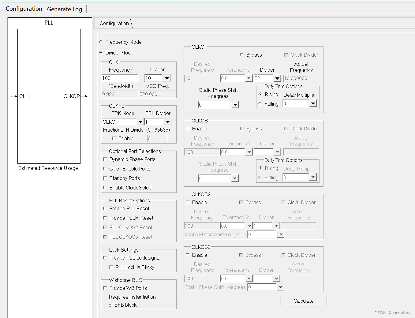 Lattice Diamond 的PLL IPcore的使用_lattice的pll-CSDN博客