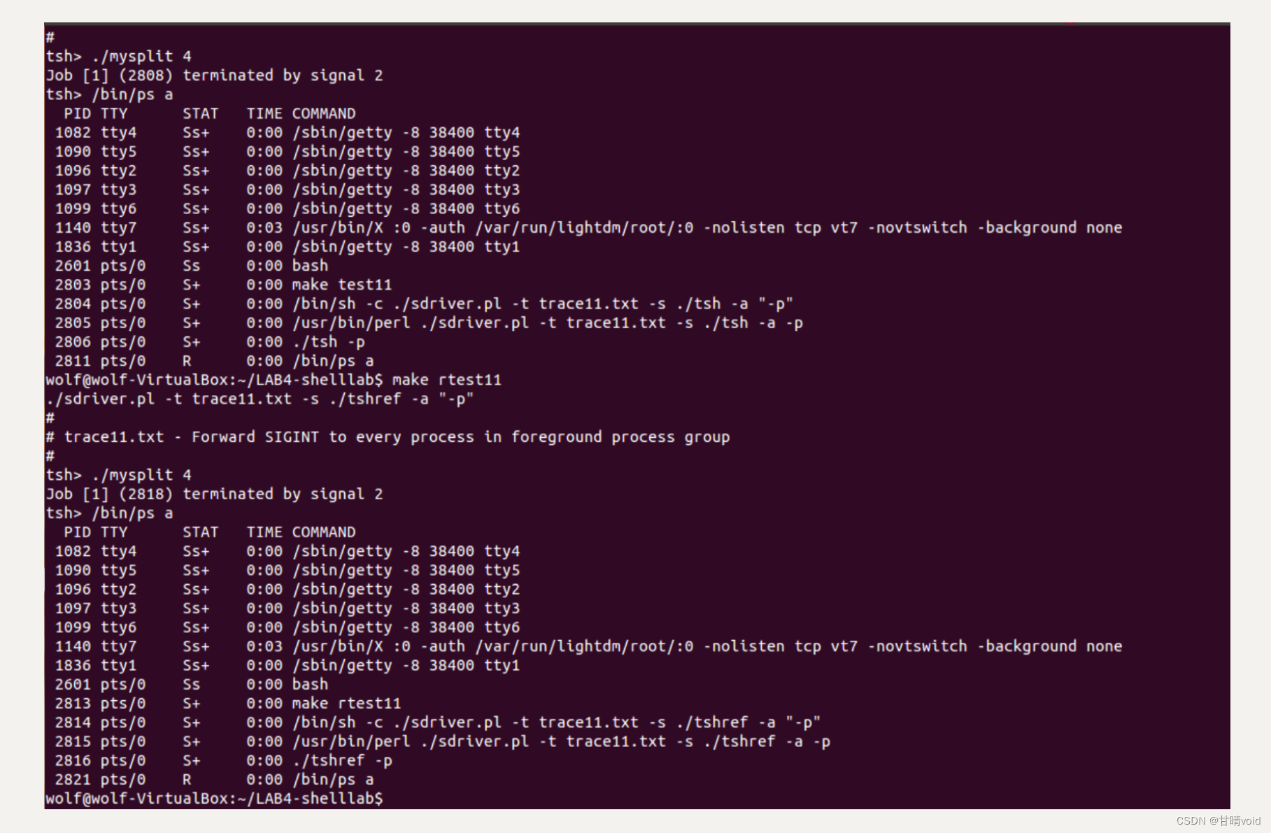 HNU-计算机系统-实验4-ShellLab_lab04 shell实验-CSDN博客