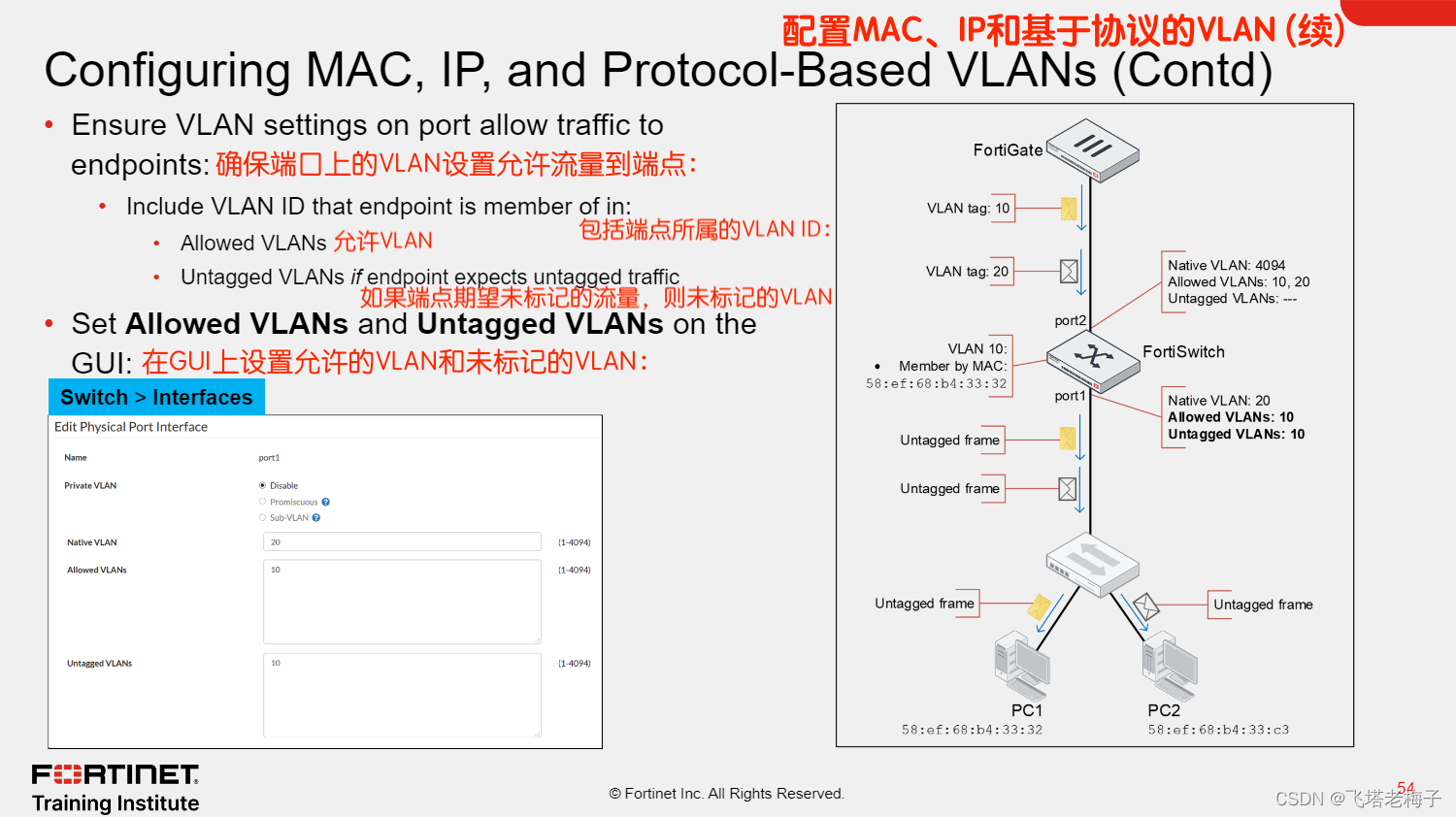 教程篇(7.2) 07. 独立交换机 & FortiSwitch Fortinet网络安全专家 NSE6_fortiswitch mgmt ...