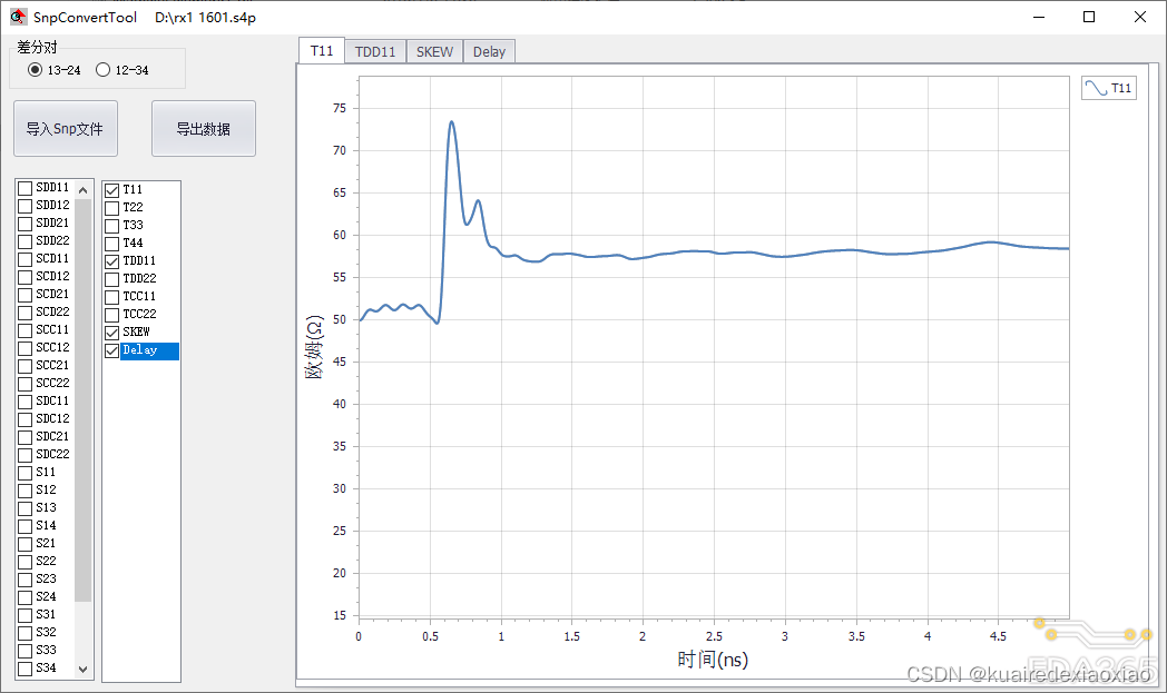 S参数转TDR&TDT_tdd21-CSDN博客