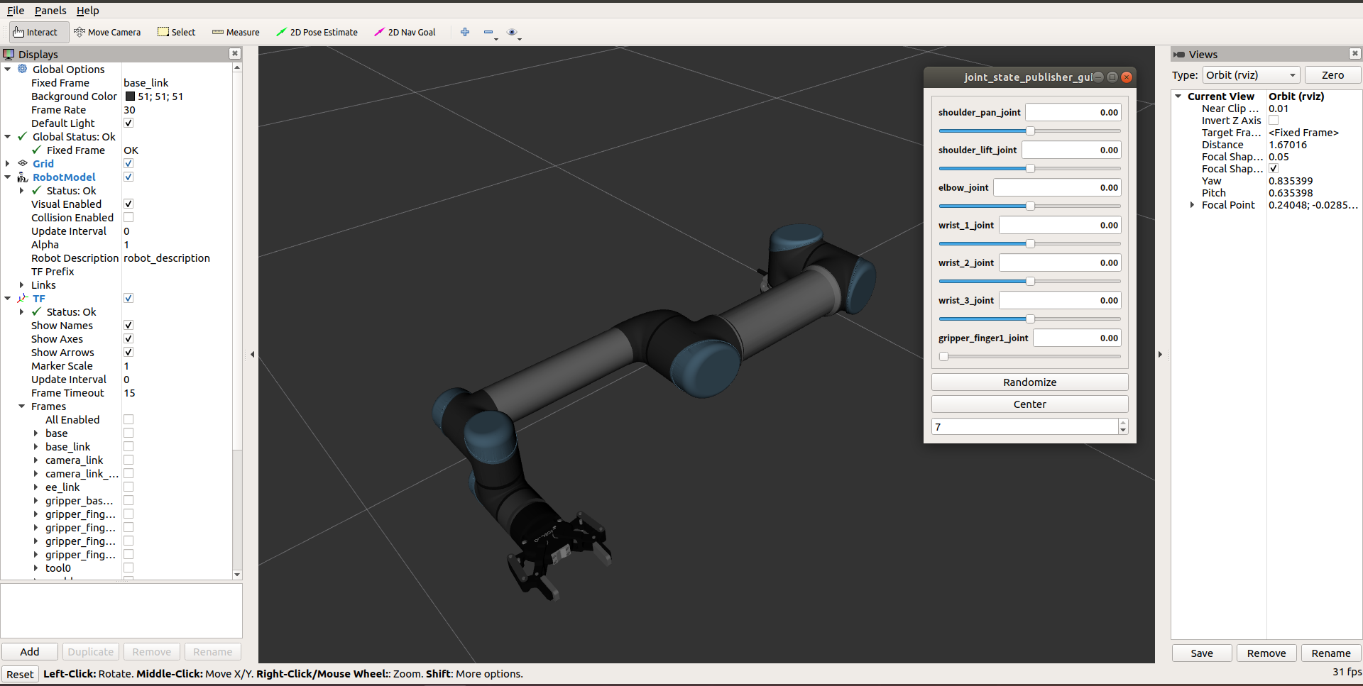 gazebo+rviz中配置UR+robotiq_gripper夹爪，最详细操作过程_ur5配置夹爪-CSDN博客