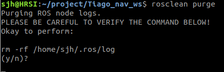 ROS清理log文件，解决WARNING: disk usage in log directory [/home/sjh/.ros/log] is over 1GB.问题_rosclean ...