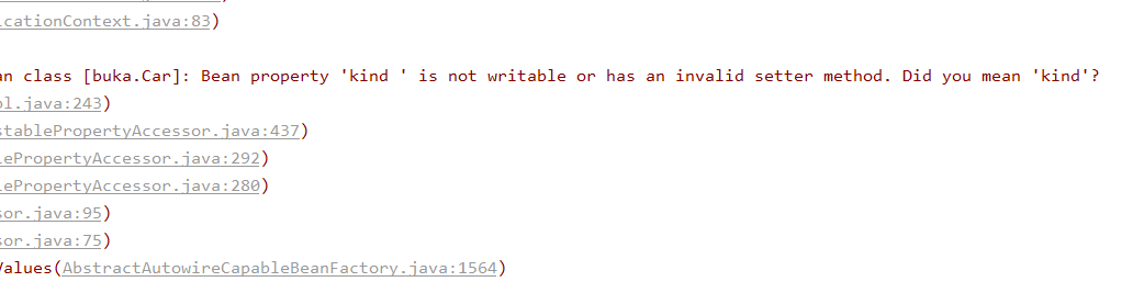 Bean property ‘xx‘ is not writable or has an invalid setter method._bean property 'username' is ...
