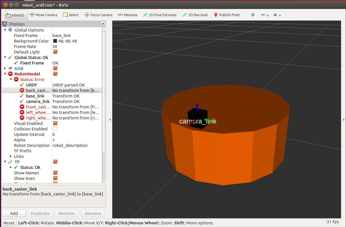 urdf文件中运行rviz出现robotmodel红杠的问题_rviz的robotmodel标红-CSDN博客