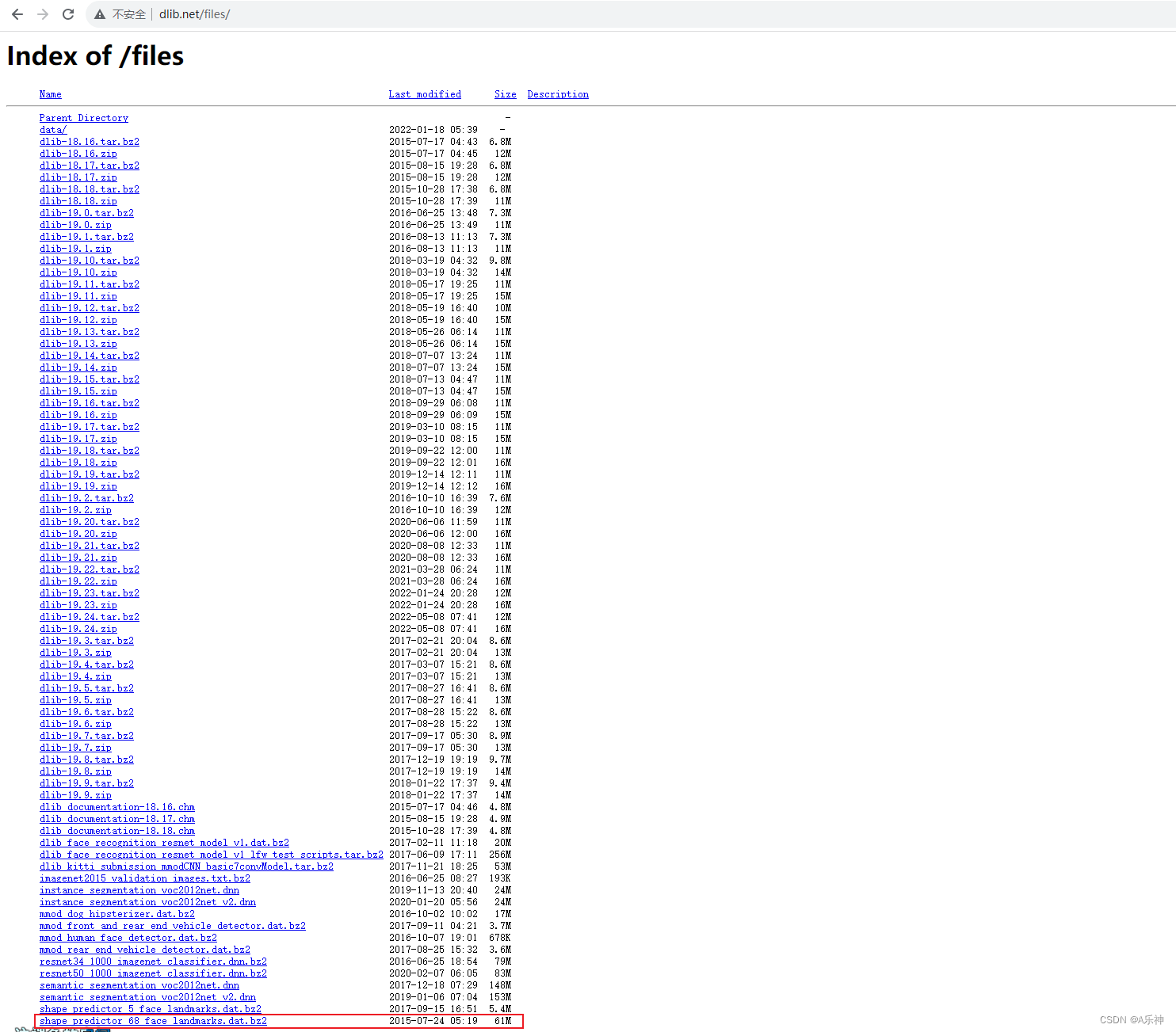人脸识别模型 shape_predictor_68_face_landmarks.dat 和81位下载_.dat测试文件下载-CSDN博客