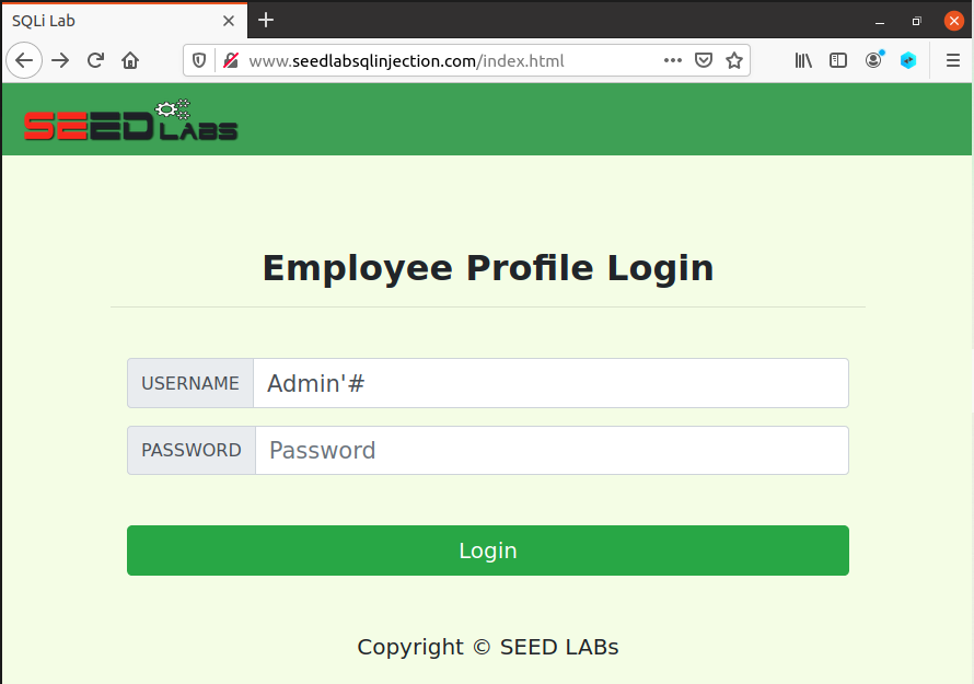 从入门到入土：[SEED-Lab]-SQL注入攻击|SQL Injection Attack Lab|详细说明|实验步骤|实验截图_seedsucuritylabs sql注入-CSDN博客