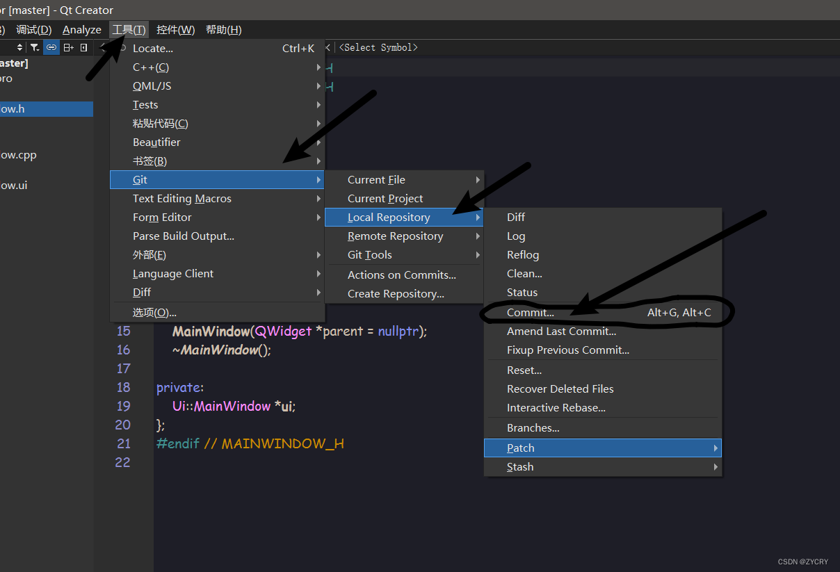 通过git将Qt代码同步到gitee_qt gitee-CSDN博客