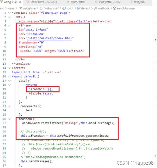 Unity Webgl 与前端页面通信 Html Vueunity Webgl 与html通信 Csdn博客
