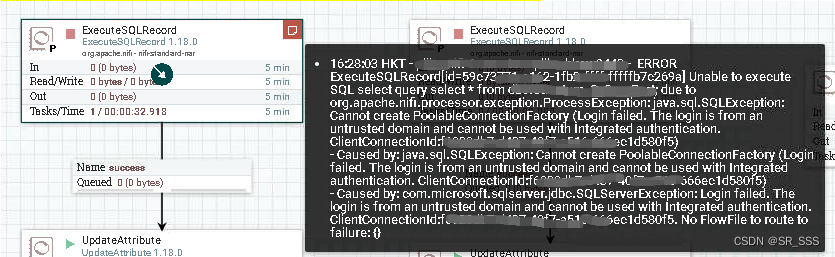 Nifi连接sqlserver With Windows验证 And 遇到的错误nifi Sqlserver Csdn博客