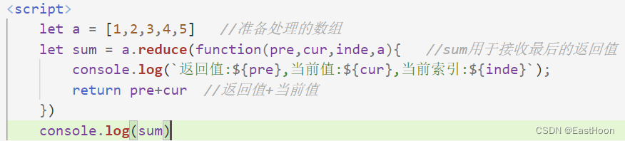 Arrayreduce方法:数组元素遍历array Reduce Csdn博客