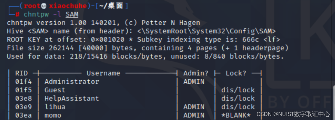 【Windows取证】CHNTPW工具使用-CSDN博客