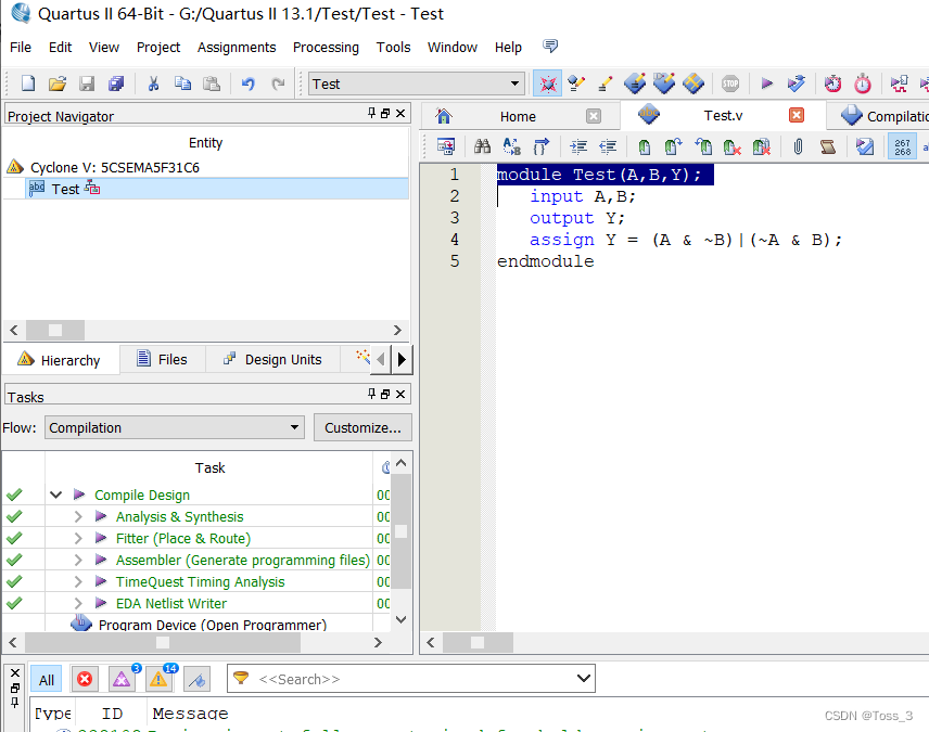 Quartus II 13.1 出现 ‘‘can‘t find design entity ＜Filename＞‘‘ 问题的解决方法_can't find design entity-CSDN博客