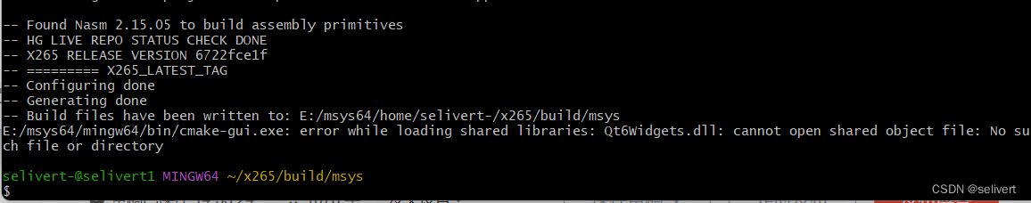 Windows使用MSYS2编译x265并集成进ffmpeg_windows编译ffmpeg集成x265-CSDN博客