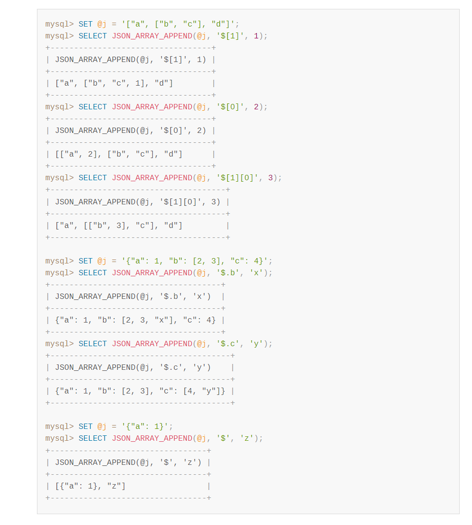 Mysql Json函数mysql Mysql Json函数 Csdn博客 