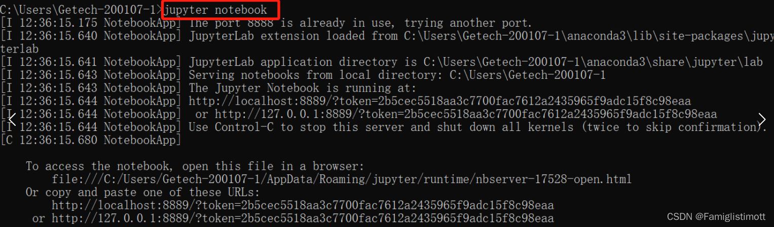 ‘jupyter‘ 不是内部或外部命令,也不是可运行的程序 或批处理文件。jupyter 不是内部或外部命令也不是可运行的程序 或批处理
