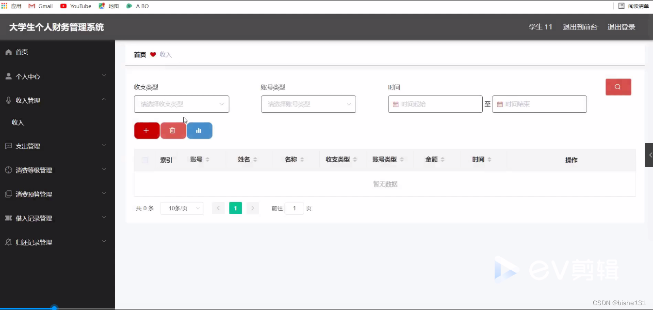 Springboot毕设项目大学生个人财务管理系统13bek（javavuemybatismavenmysql） Csdn博客 
