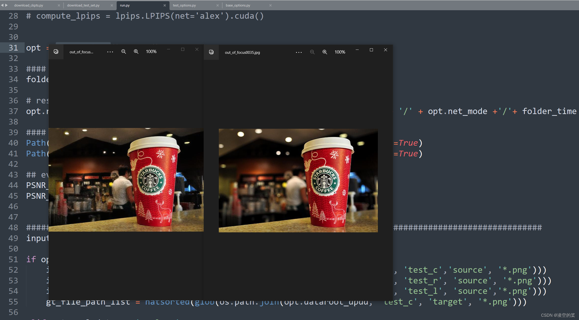 DRBNet——图像增强运行结果_learning to deblur using light field generated and-CSDN博客