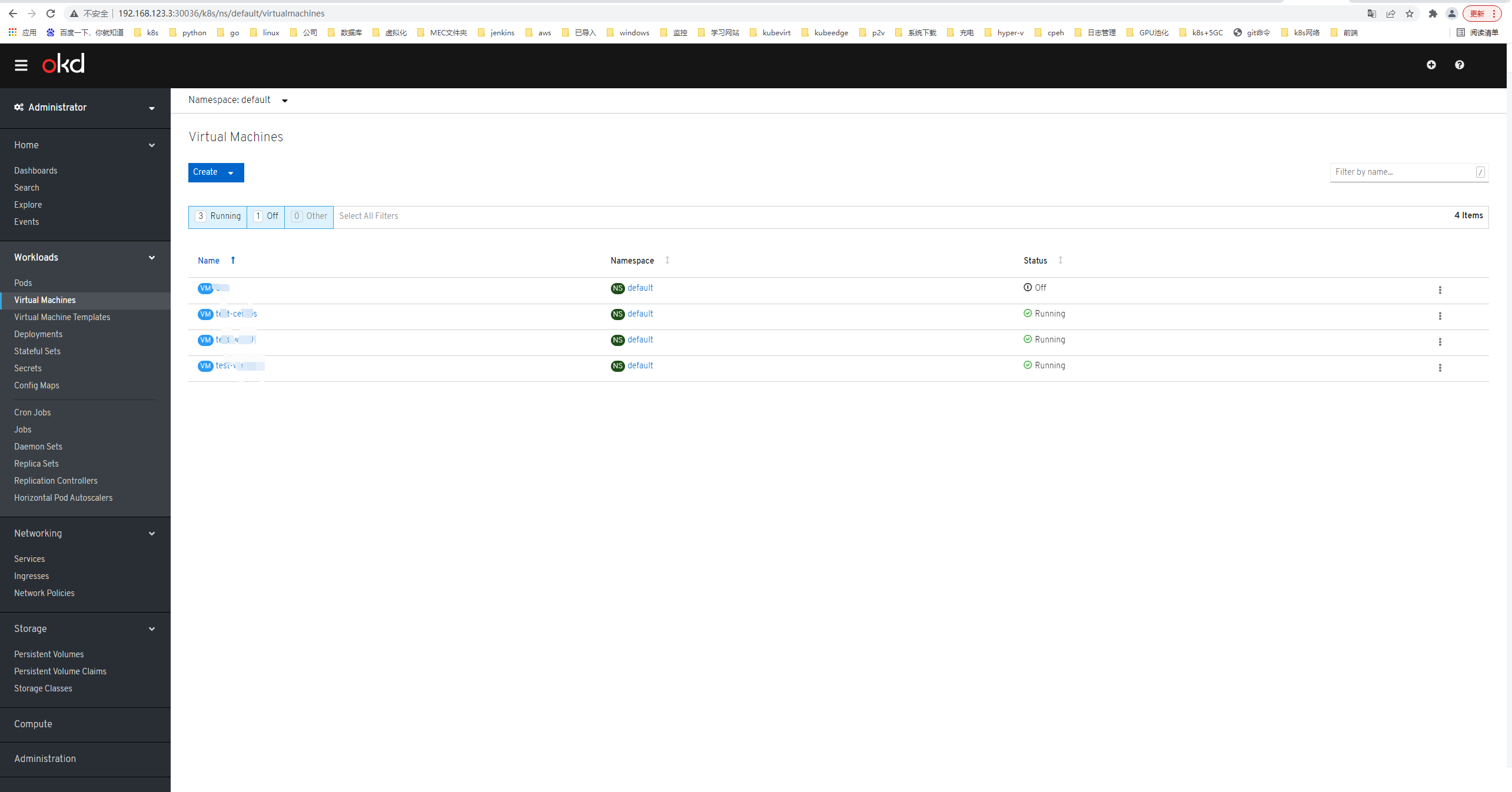 OKD Web 容器化安装管理kubevirt虚拟机_kubevirt-manager-CSDN博客