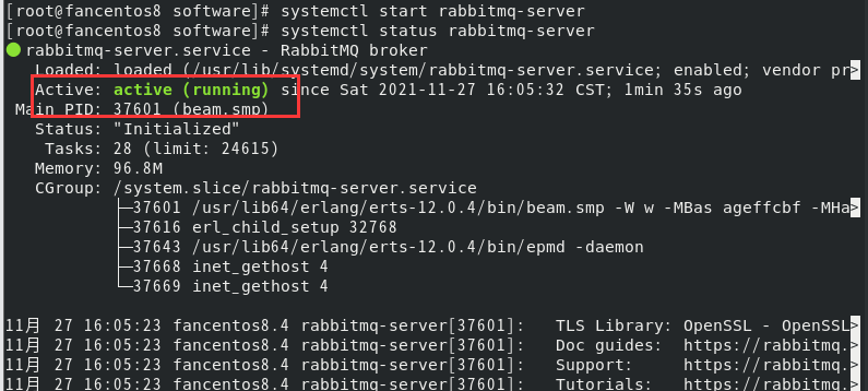 RabbitMQ下载安装（linux/centos8版本+RabbitMQ3.8.26+Erlang24.0.6）-CSDN博客