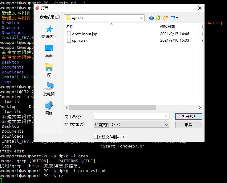 linux传输文件的几种方式（ftp、sftp、rz/sz、scp）_linux 文件传输过程中的名称是什么?-CSDN博客