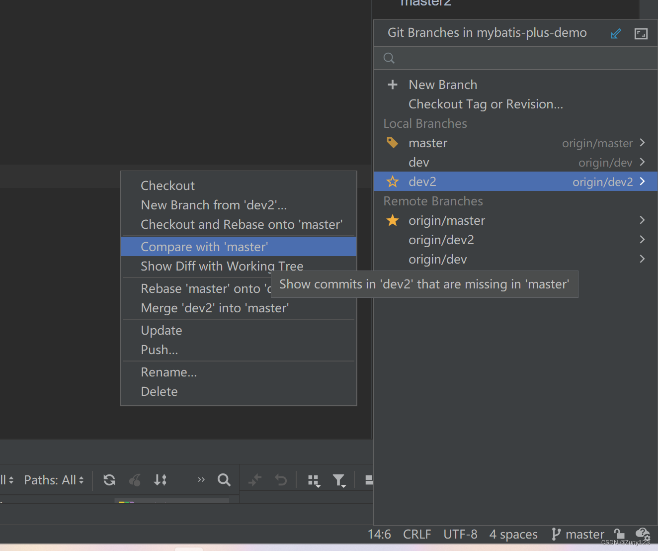 Beyound Compare 代码合并，git发布到指定分支上、idea合并分支的选择_beyond compare能支持查看不同的git分支吗-CSDN博客