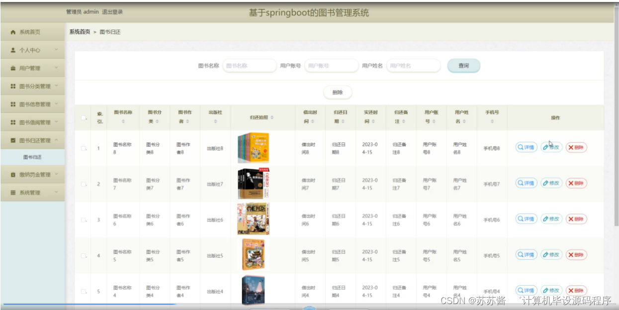 计算机毕业设计springboot的图书管理系统67zf59【附源码数据库部署lw】 Csdn博客 8935