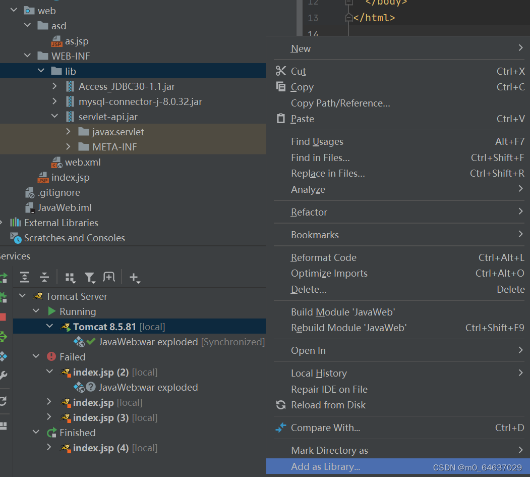 关于IDEA2023.1.4导入Jar包的两种方式以及区别_idea加载jar包-CSDN博客