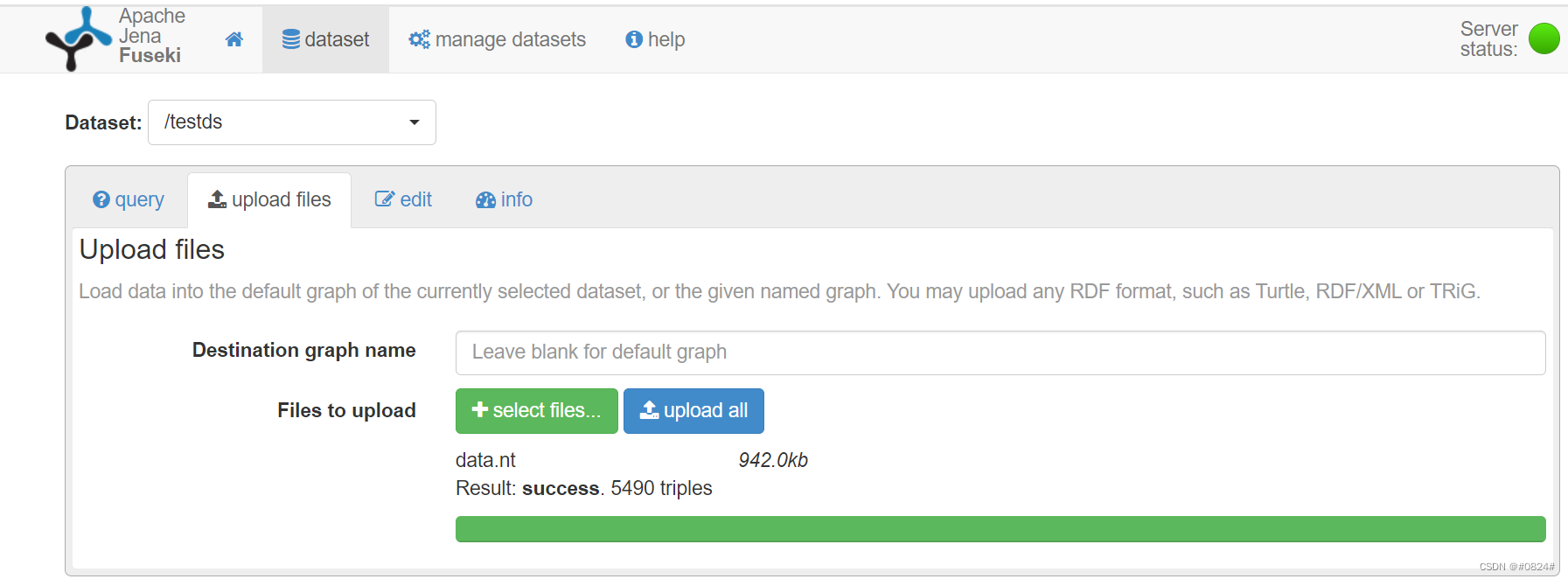 知识图谱——RDF导入Jena+fuseki+问答设计_jena上传数据集存储位置-CSDN博客
