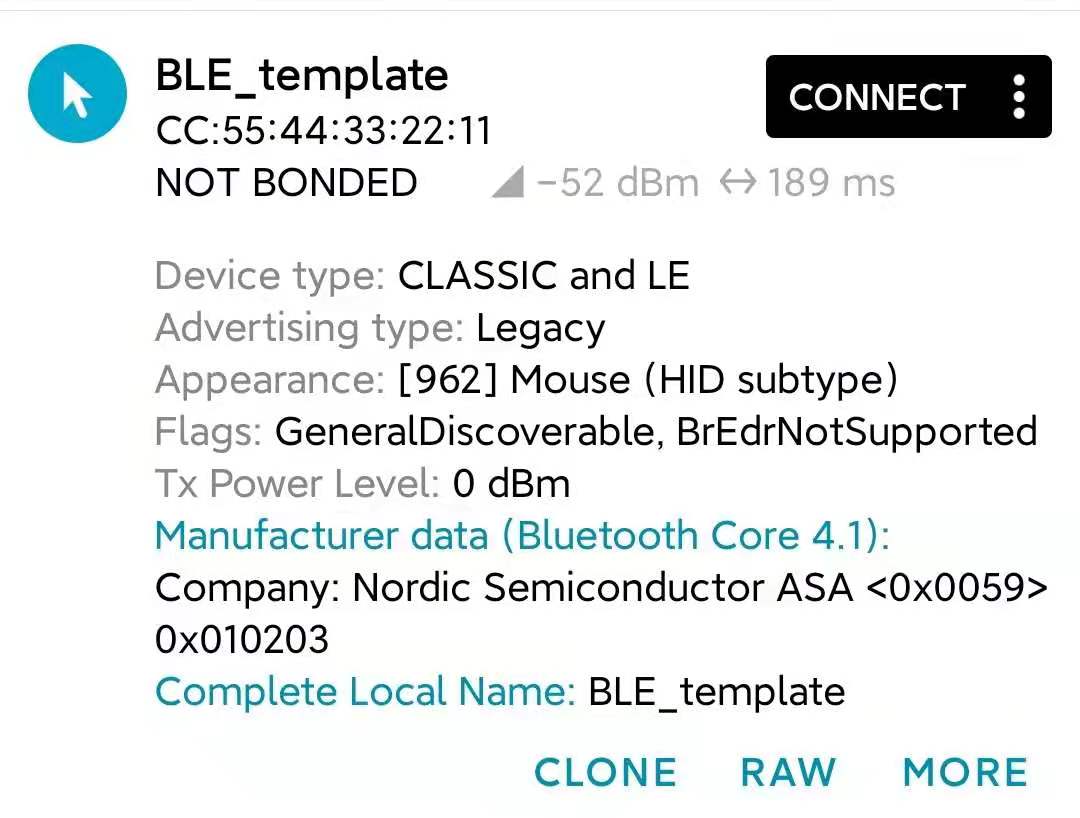 补充：nrf52832-ble-广播_{"bleaddr":"35:46:01:0c:b3:57","connectway":1,"edr ...