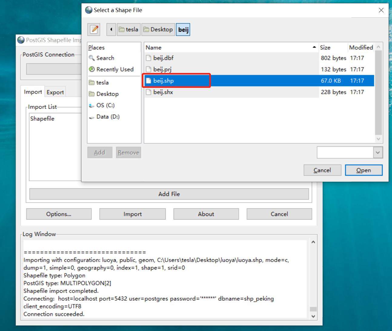 PostgreSQL / PostGIS 导入shp文件并在QGIS中查看_postgis 导入并查看shp-CSDN博客