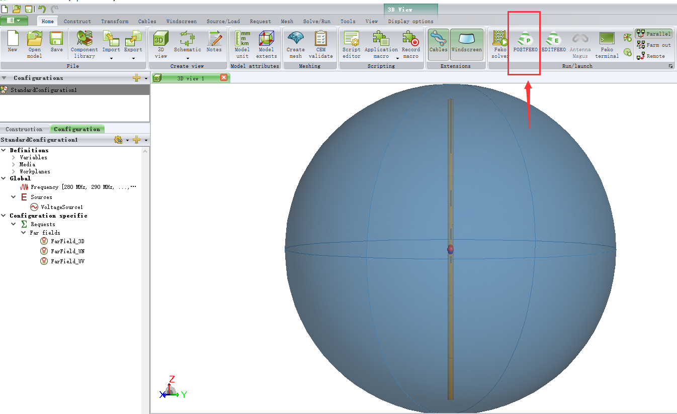 FEKO学习：后处理模块——POSTFEKO_feko调整色度条-CSDN博客