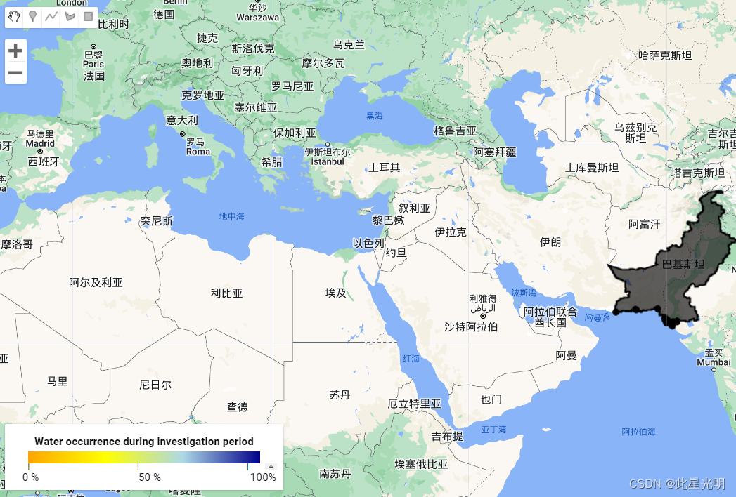 Google Earth Engine（GEE）——Sentinel-1 生成 Water occurrence map_gee ...
