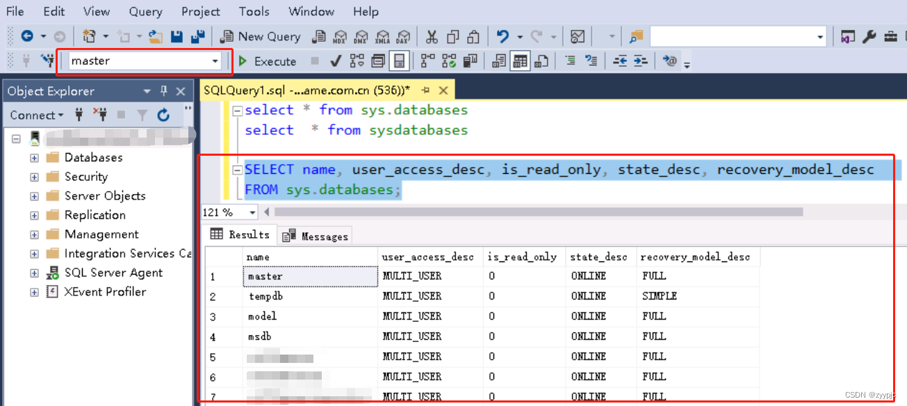 SQL SERVER中sys.databases视图介绍-CSDN博客