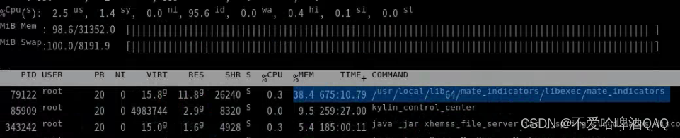 麒麟系统mate-indicators进程占用过高解决-CSDN博客