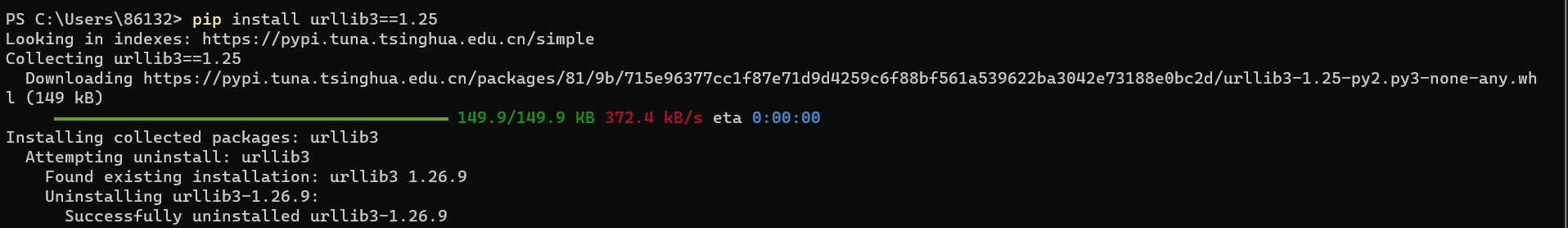 urllib3 1.26.9 or chardet 4.0.0 doesn‘t match a supported version报错处理_doesn't match a supported ...