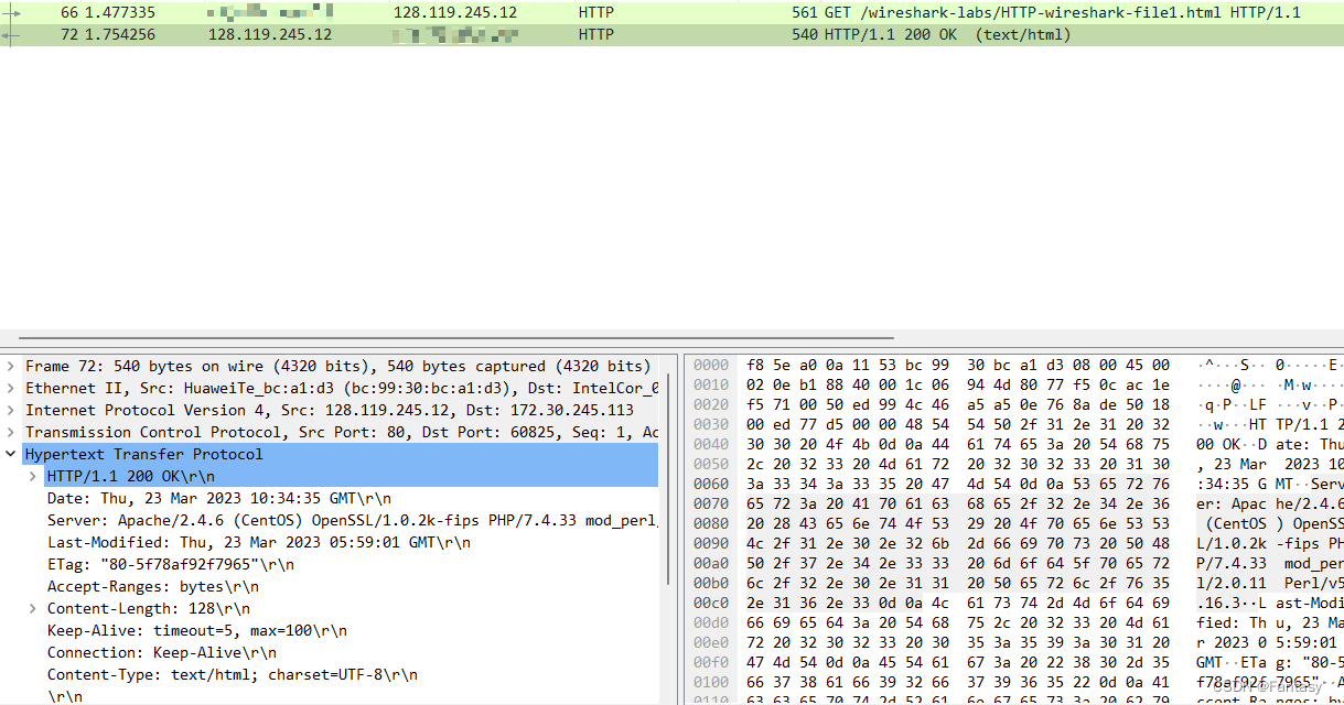 HTTP计算机网络自顶向下+wireshark lab_inspect the contents of the server response. did t-CSDN博客