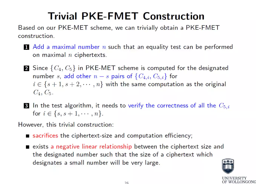 【Willy Susilo 学术报告01】Public-Key Encryption with Multi-Ciphertext ...