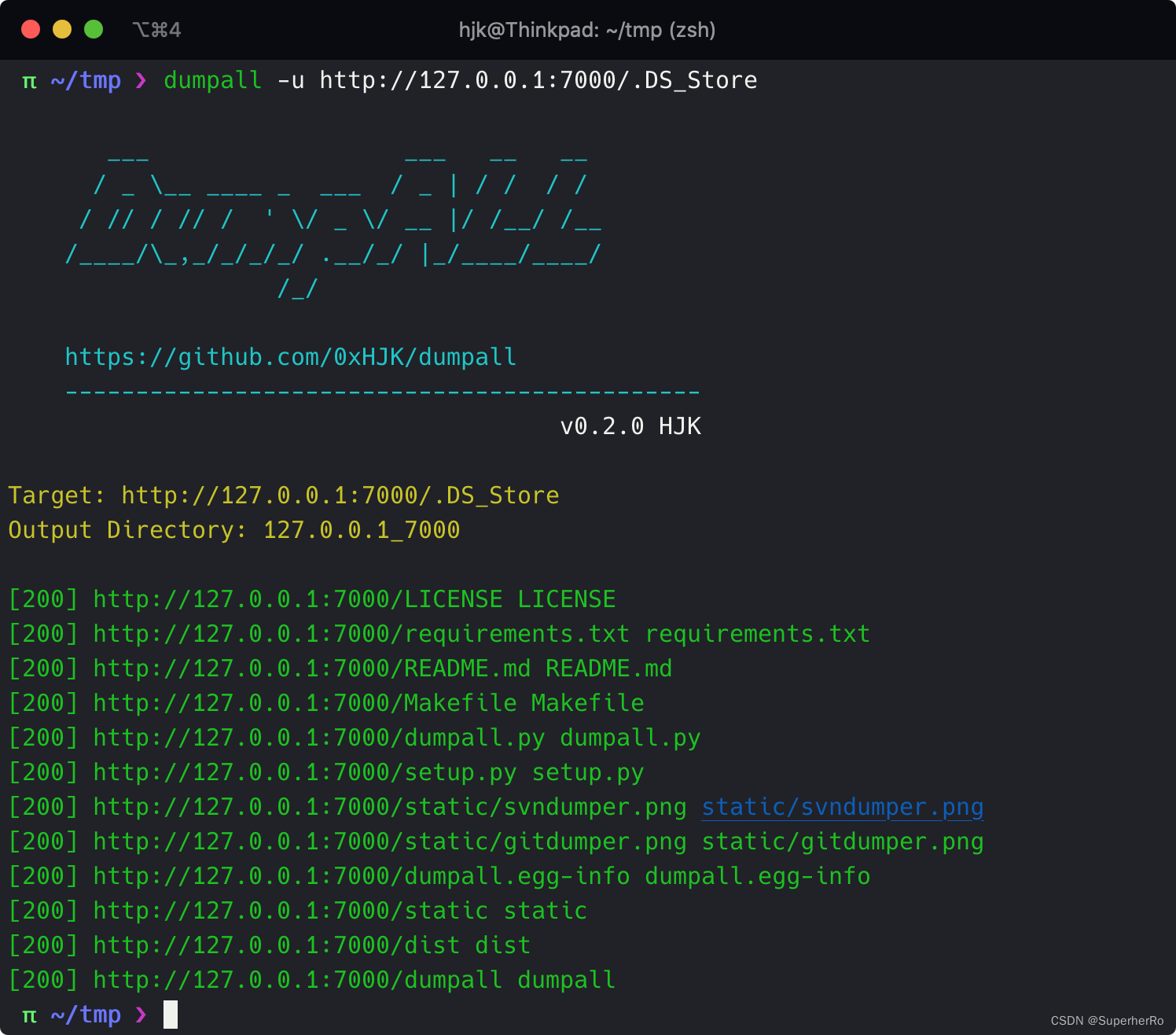 信息泄漏/源代码泄漏利用工具-dumpall-CSDN博客