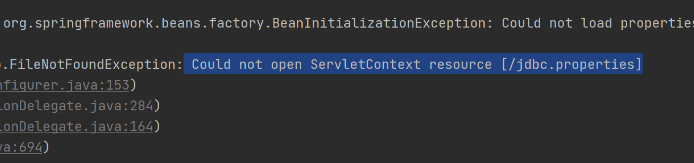 解决 Could not open ServletContext resource [/jdbc.properties]-CSDN博客