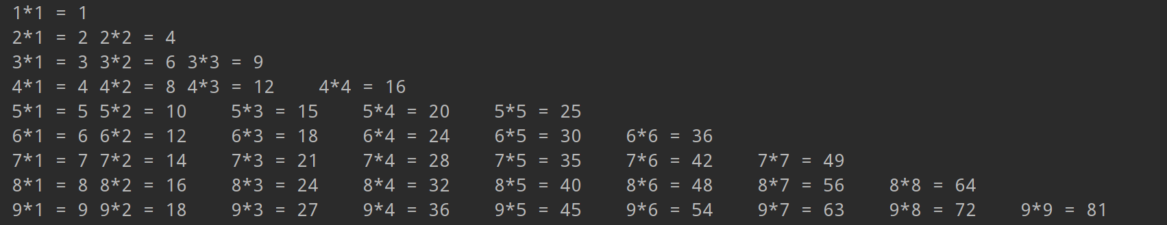 Java写99乘法表(带你一步步解释--保姆级适合入门)_java99乘法表-CSDN博客