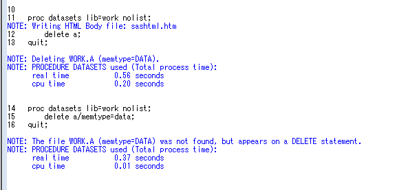SAS学习笔记2：删除数据集_sas删除数据集-CSDN博客