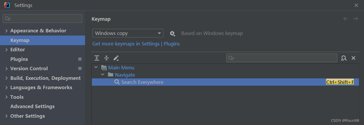 IntelliJ IDEA 2021/2022关闭双击shift全局搜索_idea双击shift_王ASC的博客-CSDN博客