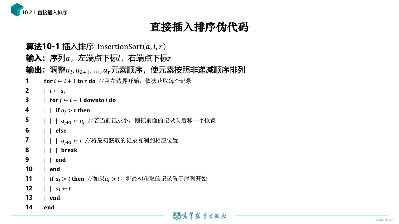 数算课排序算法总结 Csdn博客