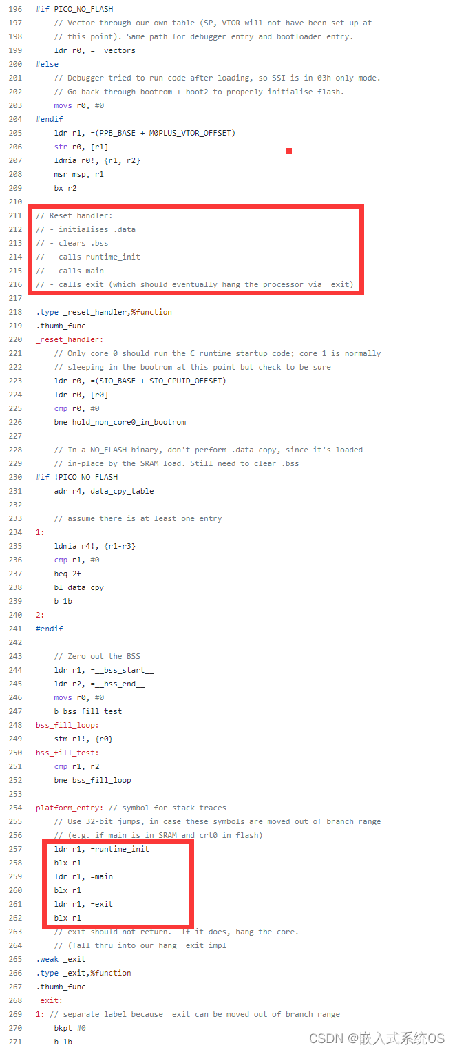 【不是问题的问题】为什么复位中断服务程序里面直接调用的main函数，难道所有程序都在复位中断里面执行的？复位中断服务程序csdn Csdn博客
