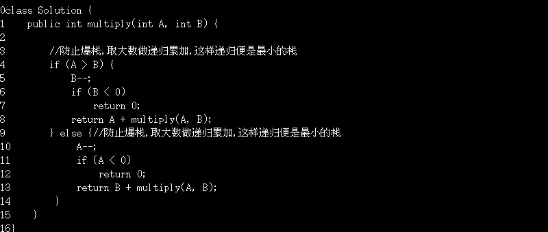 [leetcode]面试题 08 05 递归乘法 面试题 08 05 递归乘法 递归乘法。 写一个递归函数 不使用 运算符 实现两个正 Csdn博客
