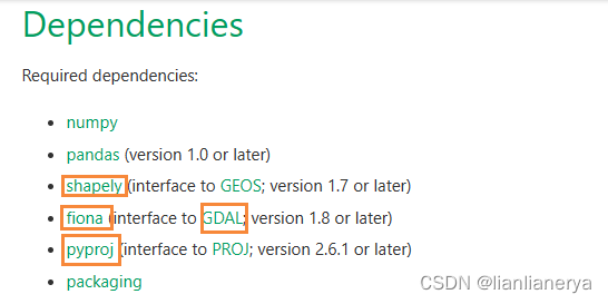 Geopandas的安装pip安装geopandas Csdn博客