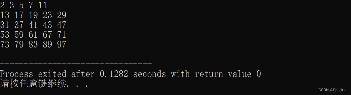 C语言经典问题02 函数编程输出100内素数编写一个函数能判断某数是否为素数并编写主程序能输出100以内的素数。 Csdn博客