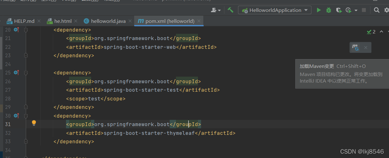 Idea 使用spring Boot框架实现hello Worldidea Springboot Helloworld Csdn博客